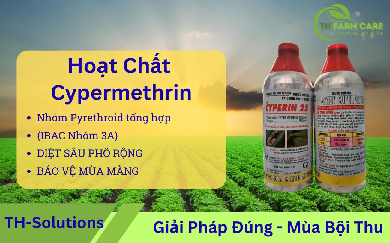 Cypermethrin – Hoạt chất trừ sâu phổ rộng hiệu lực cao trong nông ...