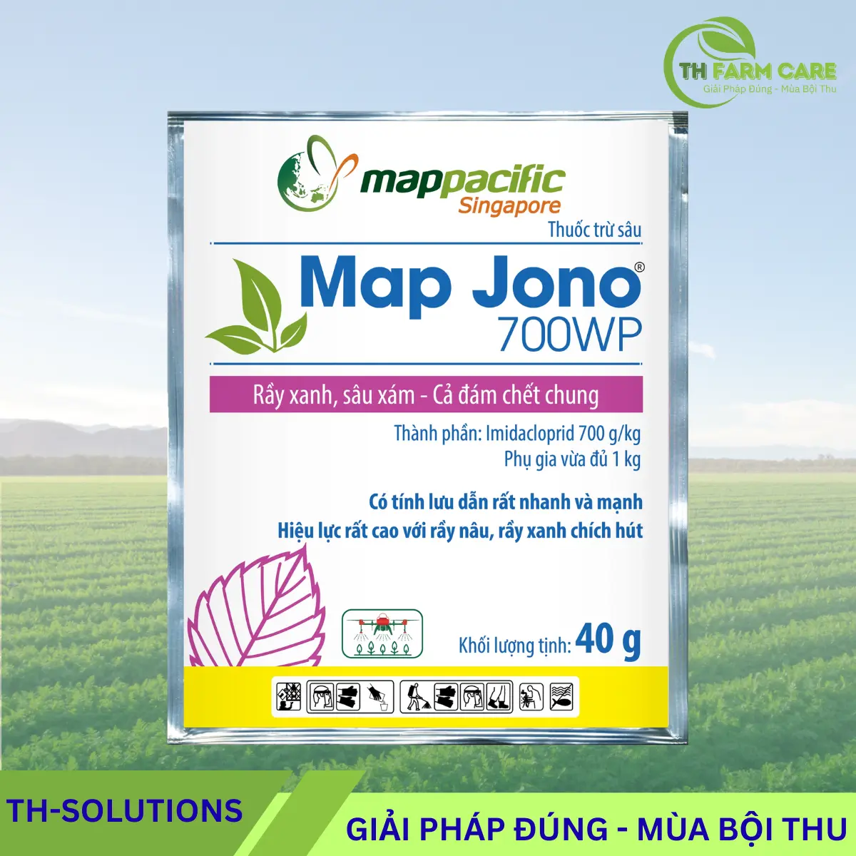 Map Jono 700WP – Thuốc trừ rầy xanh, rầy nâu, sâu xám | Imidacloprid ...